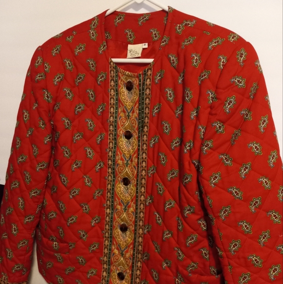 Vera Bradley | Jackets & Coats | Vera Bradley Paisley Quilted Vintage ...
